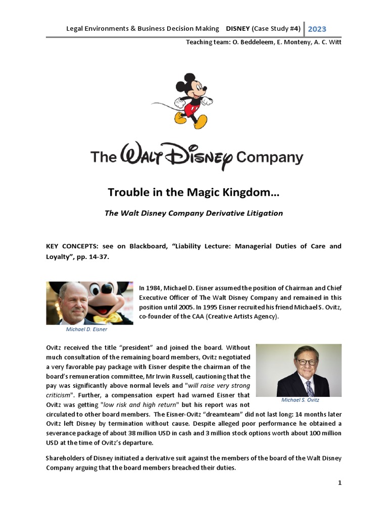 2023 Disney | PDF | The Walt Disney Company | Business