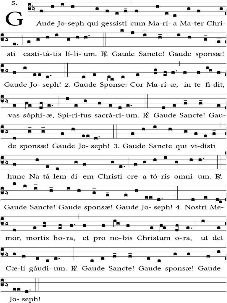 Va Gaude Joseph Solesmes | PDF