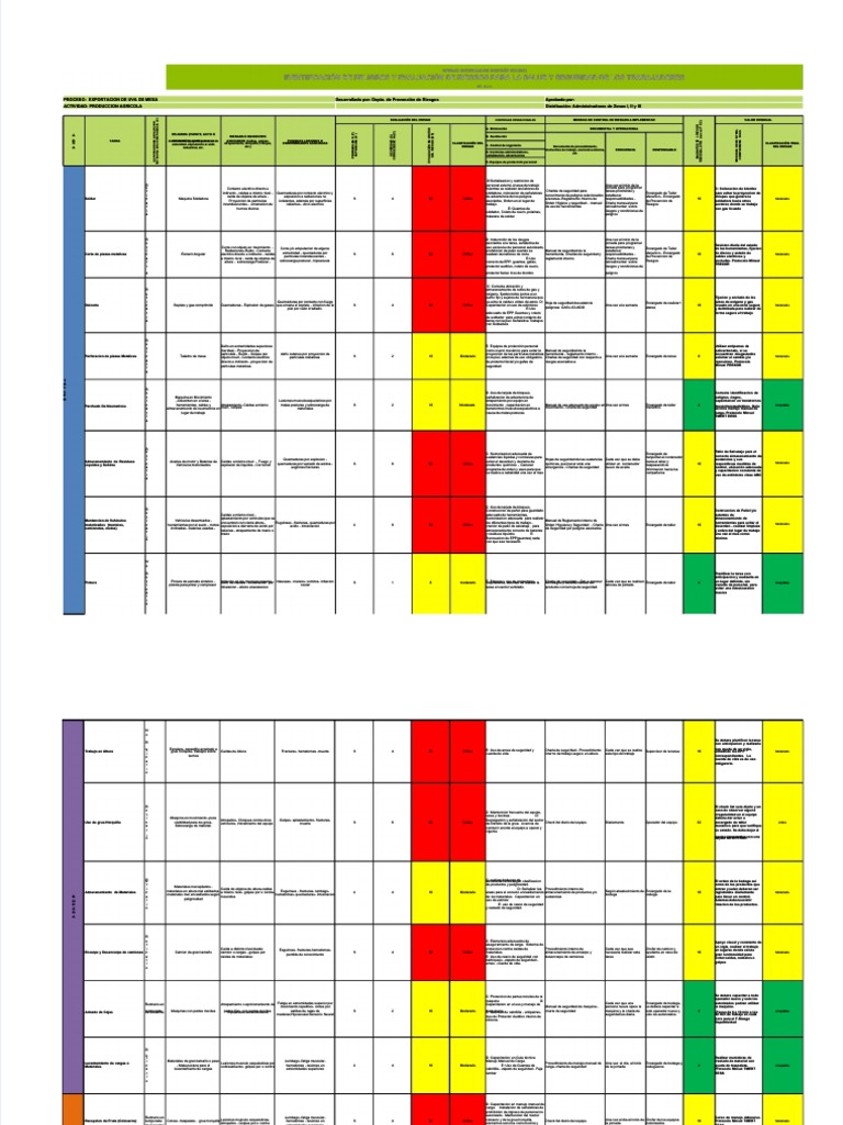 PDF Af 411 Matriz Iper Agricola Salud y Seguridad - Compress | PDF