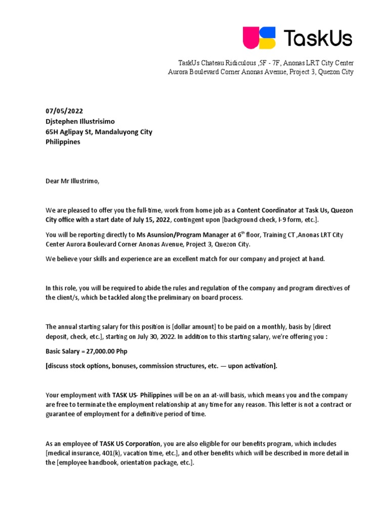 TaskUs Chateau Ridiculous | PDF