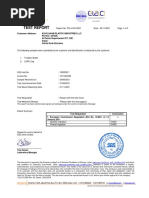 Drinking Water Test Report | PDF | Bacteria | Chemical Compounds