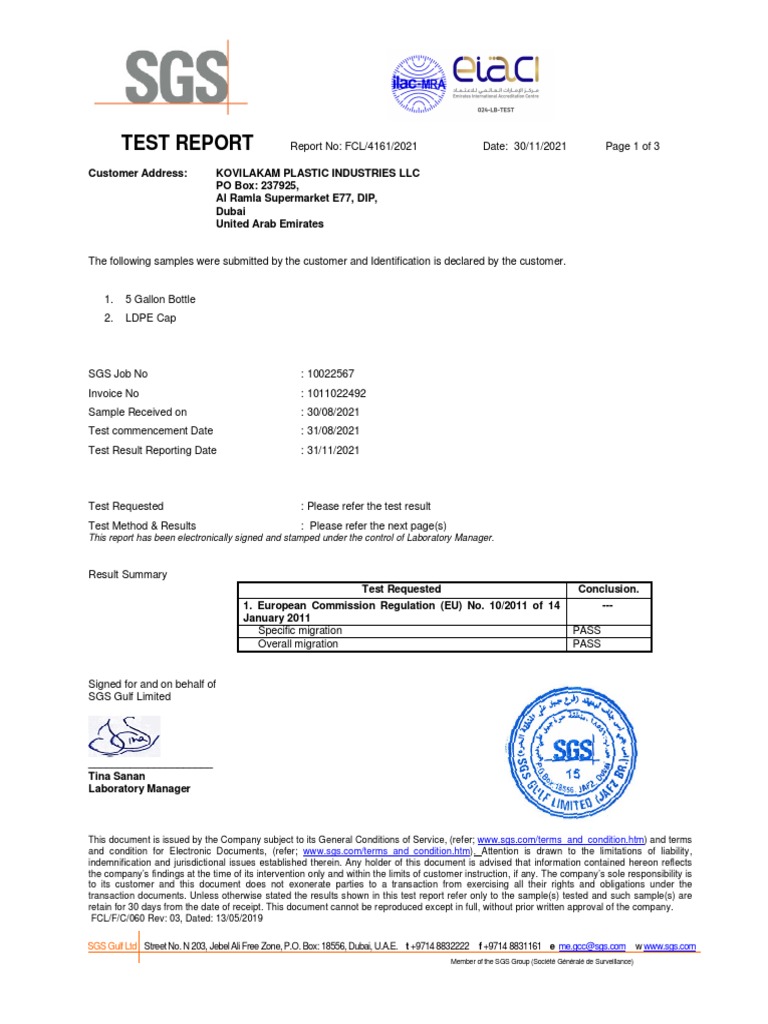 KLM Migration Certificate | PDF