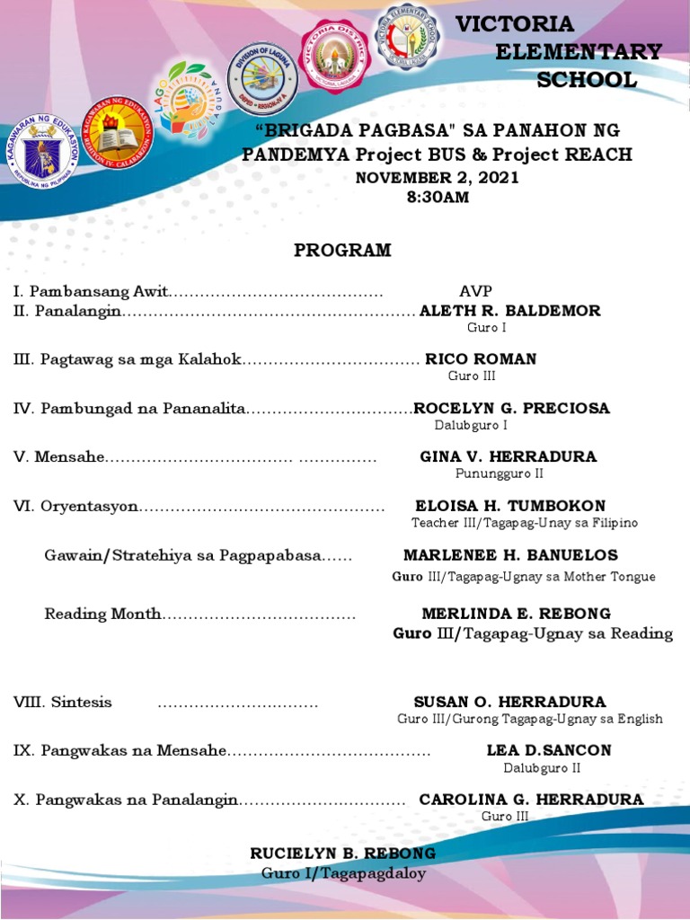 Programme Slac Filipino 2021 | PDF