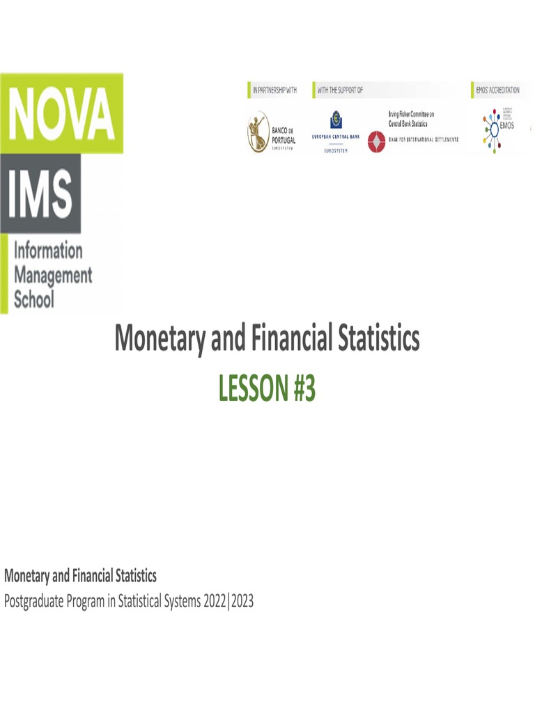 Introduction to Monetary Statistics | PDF | European Central Bank ...