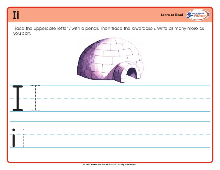 Trace The Letter I | PDF