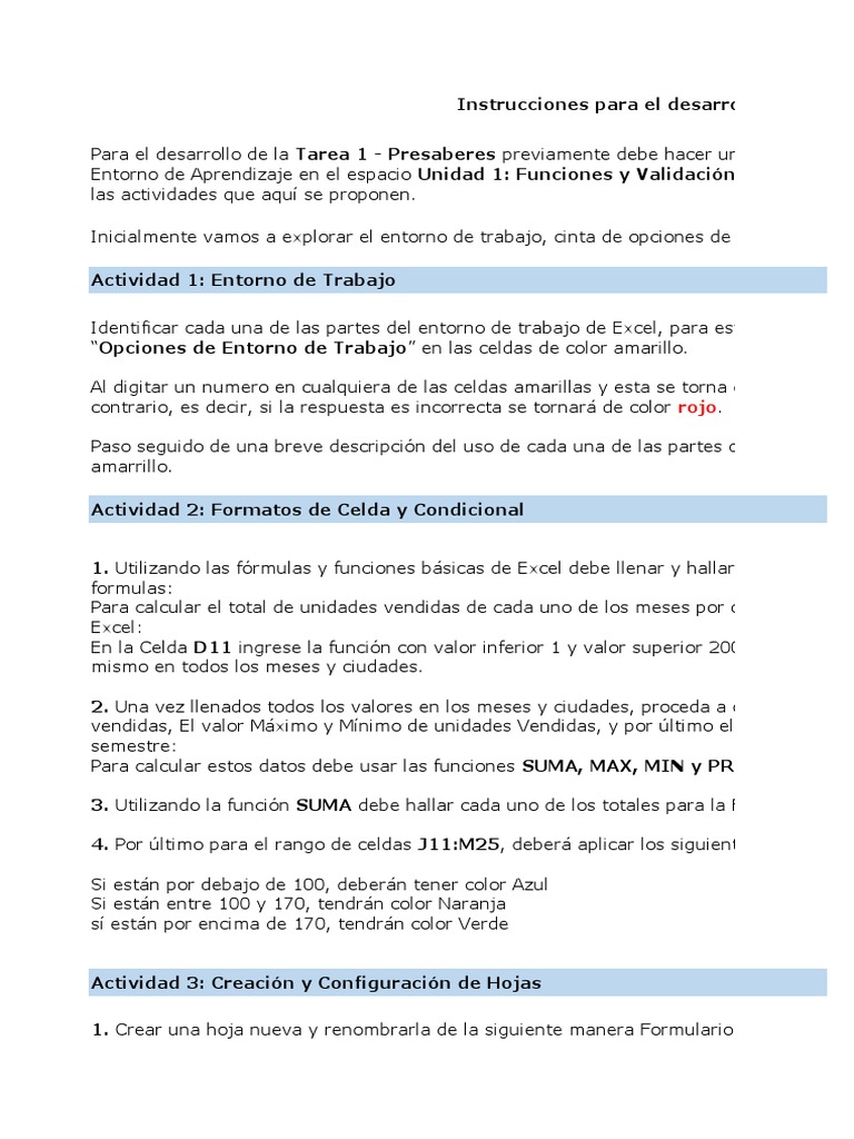 Actividad 1 Guia Tics Descargar Gratis Pdf Microsoft Excel Color