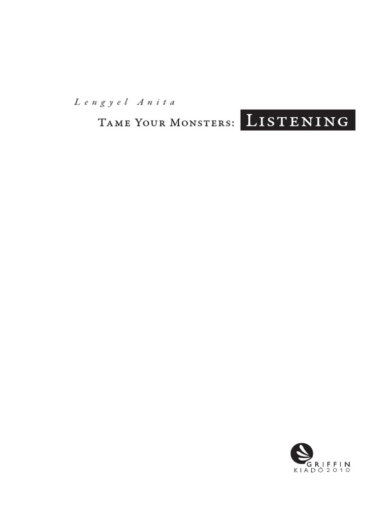 Tame Your Monsters Listening | PDF