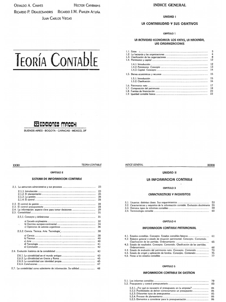 TEORIA CONTABLE -Chaves Pahlen y Acuna 2en1 | PDF