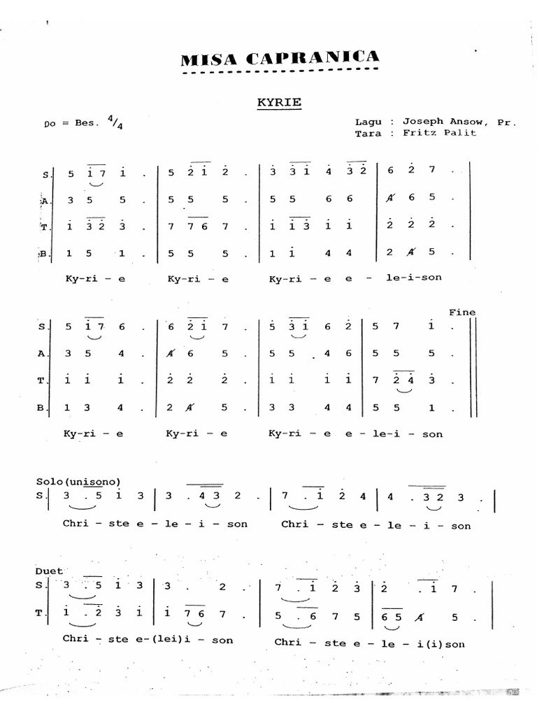 Misa Capranica-1-1 | PDF