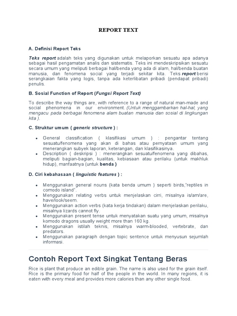 Report Text | PDF | Kesehatan Holistik | Sains & Matematika