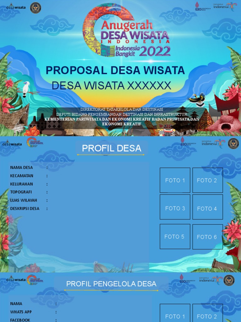 Template Proposal Desa Adwi 2022 | PDF