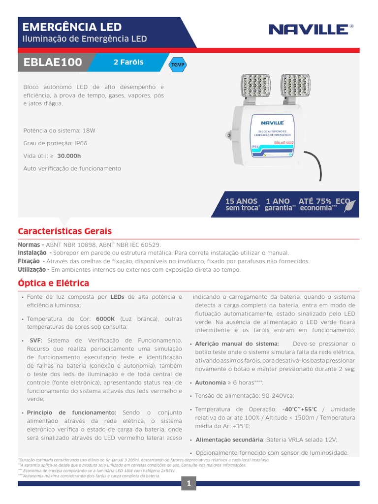 Catalogo Bloco Autonomo Emergencia Eblae100 2 Compressed | PDF | Diodo ...