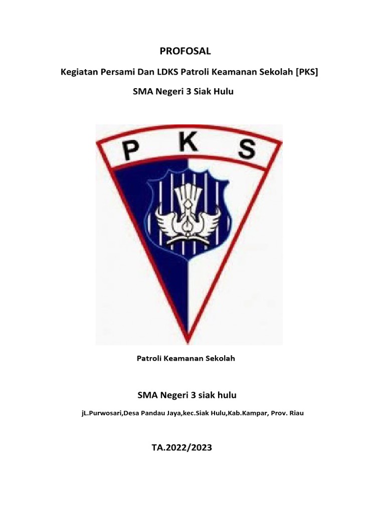 Profosal Pks 2022-2023 | PDF