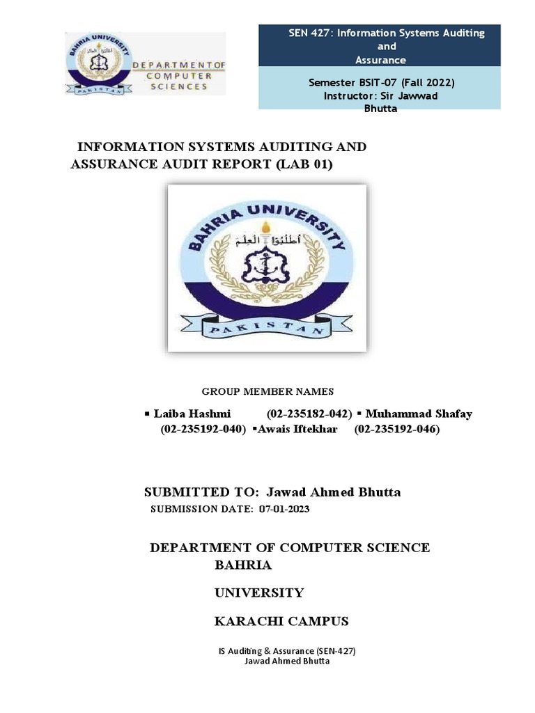 Audit Lab Ass | Download Free PDF | Audit | Computer Security