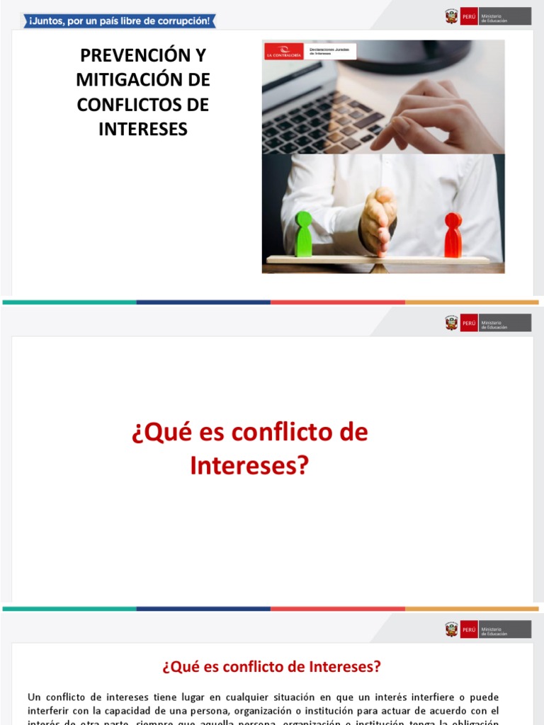 Capacitación - 12!12!2022 - Prevención y Mitigación de Conflictos de Intereses | PDF