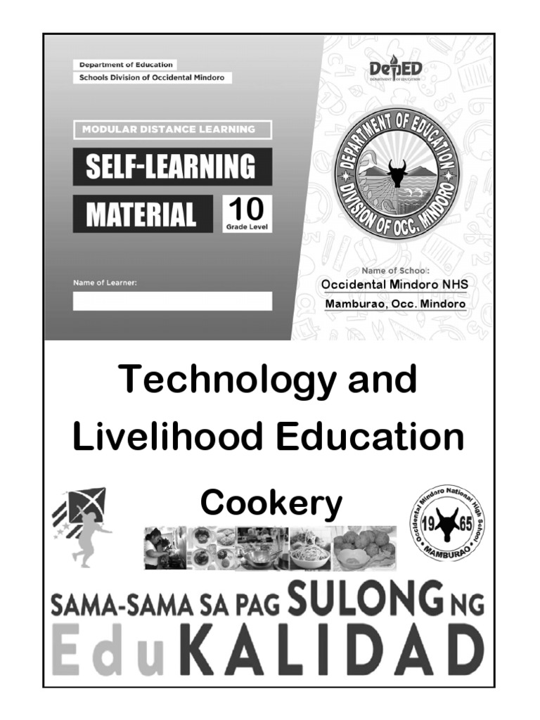 SLR in TLE-Cookery 10-Q1 W2-W3 Egg-Module 2 | PDF | Egg As Food ...