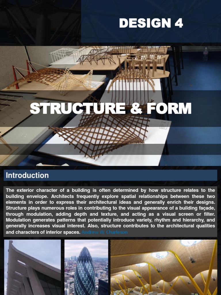 LECTURE Structure & Form | Download Free PDF | Truss | Beam (Structure)