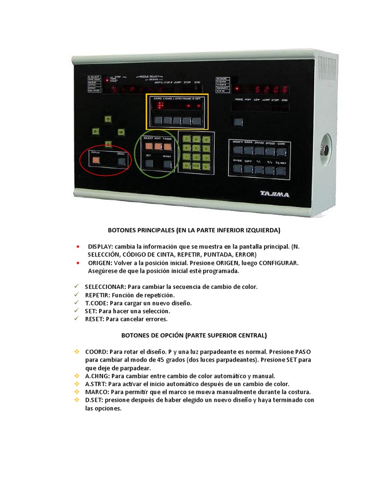 Botones Principales | PDF