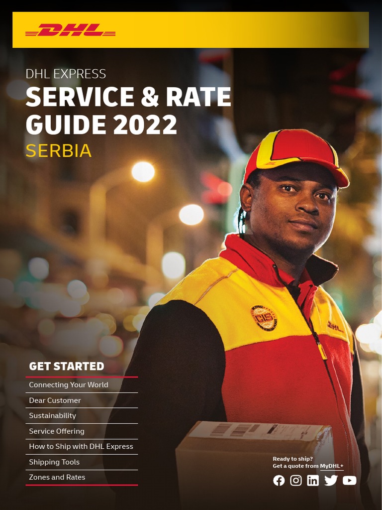 DHL Express 2022 Service & Rate Guide Serbia | PDF