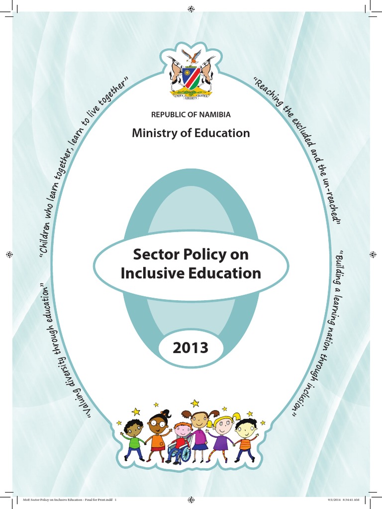 Namibia Sector Policy On Inclusive Education | PDF | Special Education ...