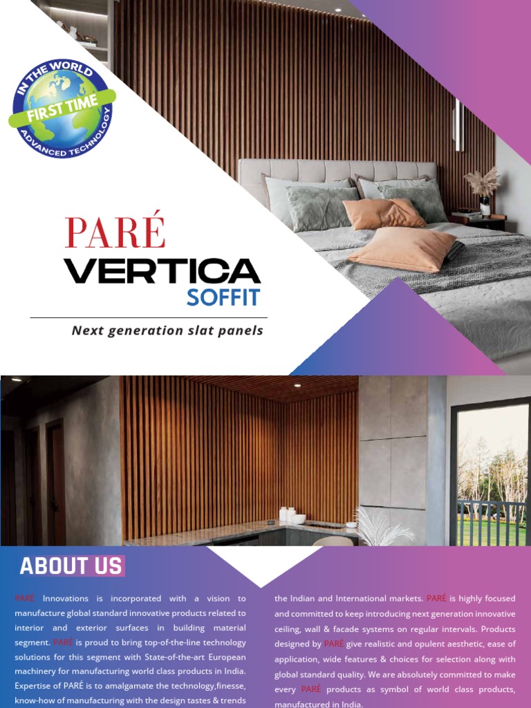 NEW PARÉ Vertica Soffit Panels - 2022 | PDF | Building Engineering | Physical Sciences