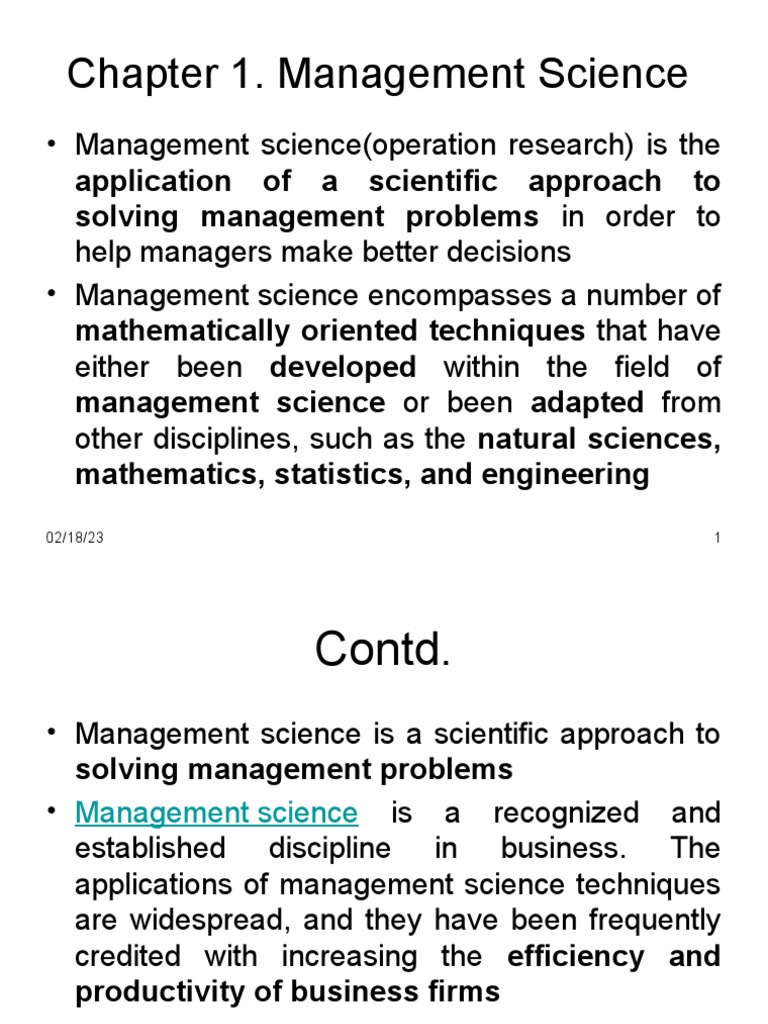 Chapter 1 MSC | PDF | Variable (Mathematics) | Science