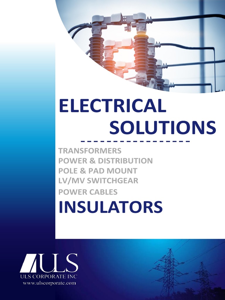 ULS Insulators Brochure | PDF | Insulator (Electricity) | Electric ...