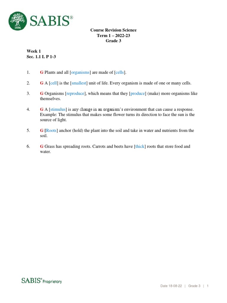 Grade 3 Science Course Revision Guide | PDF | Meteoroid | Lung