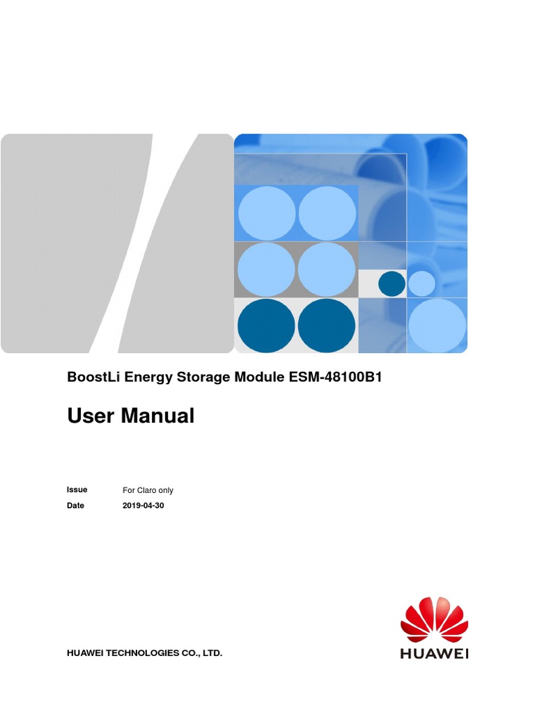 BoostLi Energy Storage Module ESM-48100B1 User Manual (NO QR CODE ...