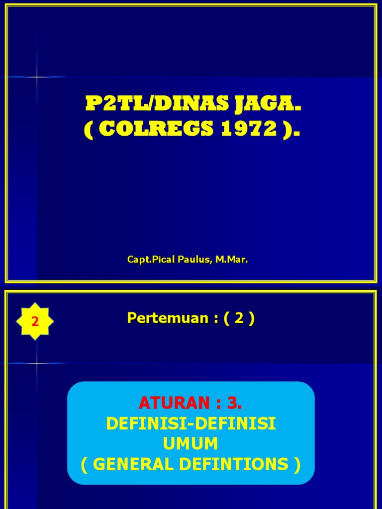 (P-2) - Materi P2tl-Aturan 3 (Definisi-Definisi Umum ) . | PDF