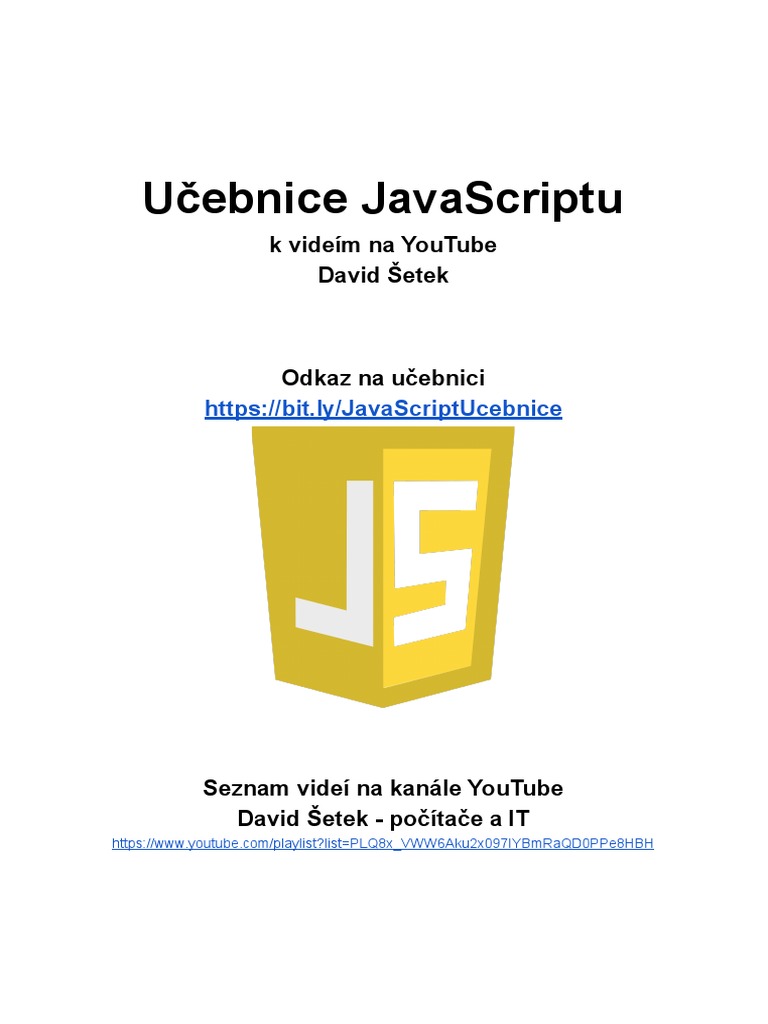 Ucebnice Java Script Youtube Videa | PDF
