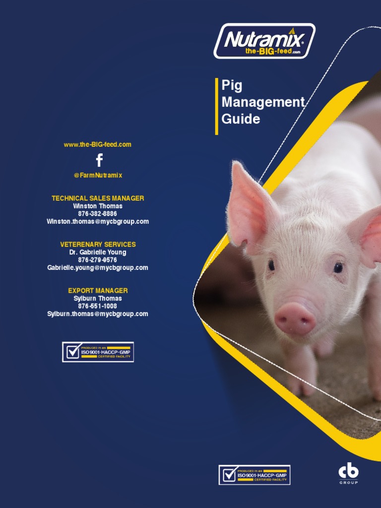Nutramix Pig Management Guide | PDF | Pig | Selective Breeding