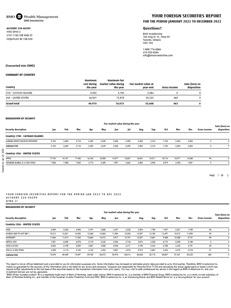 BMO Tax Documents 2023-02-15 15-27-03 | PDF | Money | Business