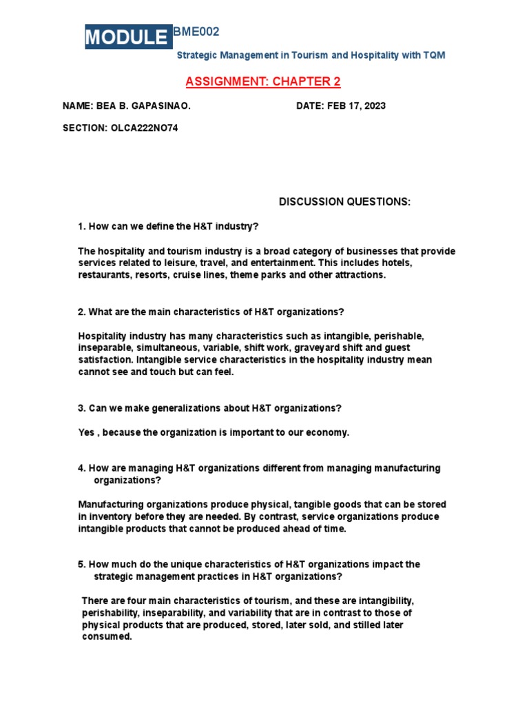 ASSIGNMENT CHAPTER 2 - Google Docs | PDF | Strategic Management | Business