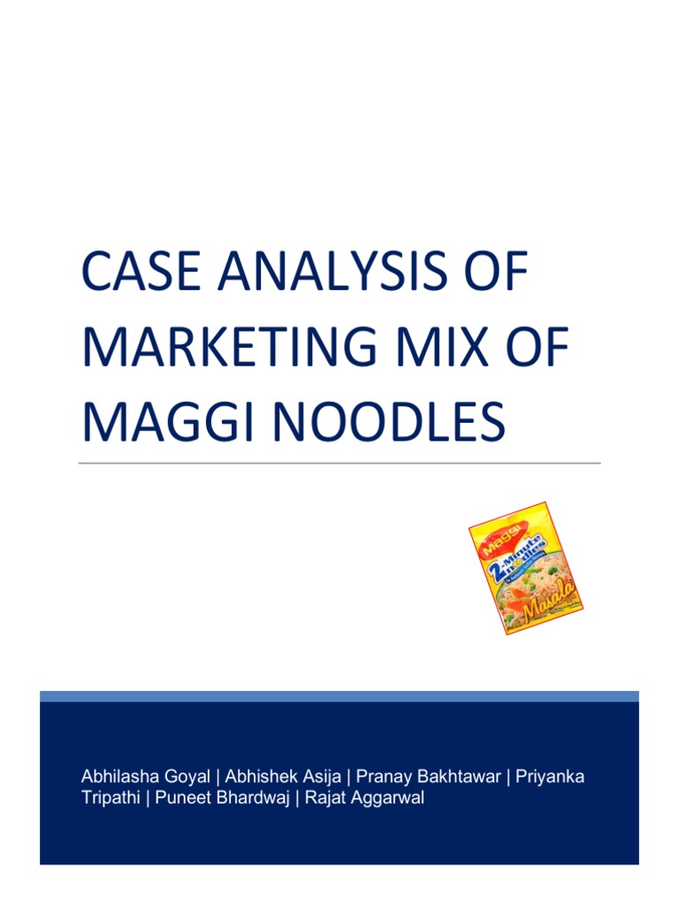 Maggi Case Analysis - Project | PDF | Pricing | Business