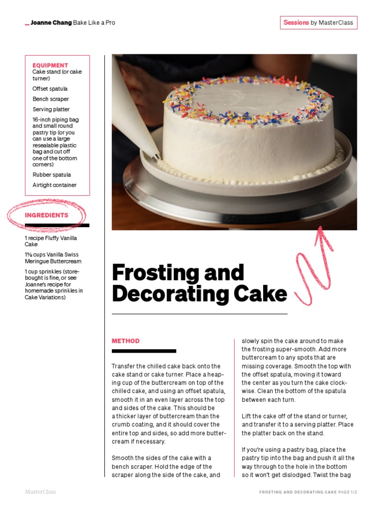 Vanilla Cake Joanne Chang | PDF | Cakes | Cuisine
