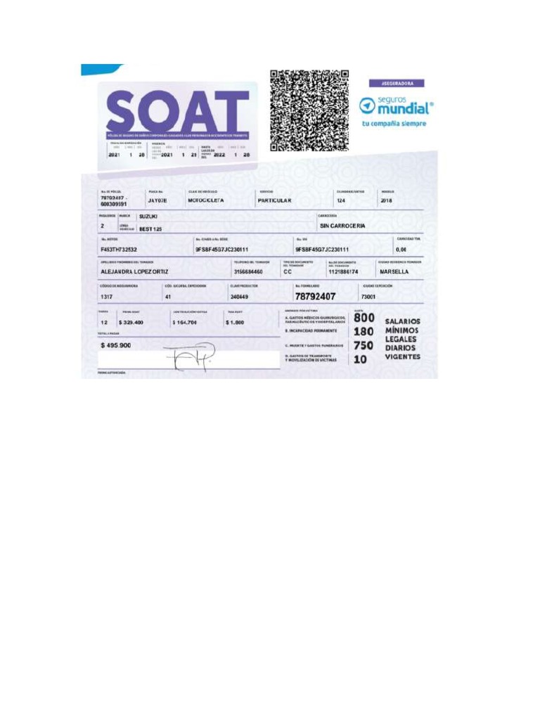 SOAT | PDF