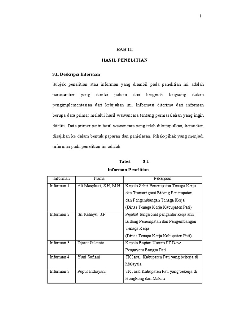 BAB - III - PDF Informan | PDF