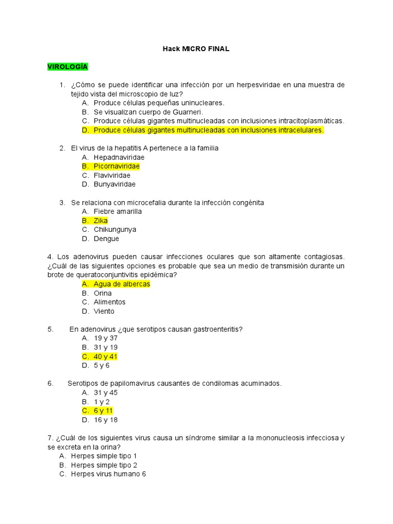 Mega Hack Final Micro | PDF | Virus | Estreptococo