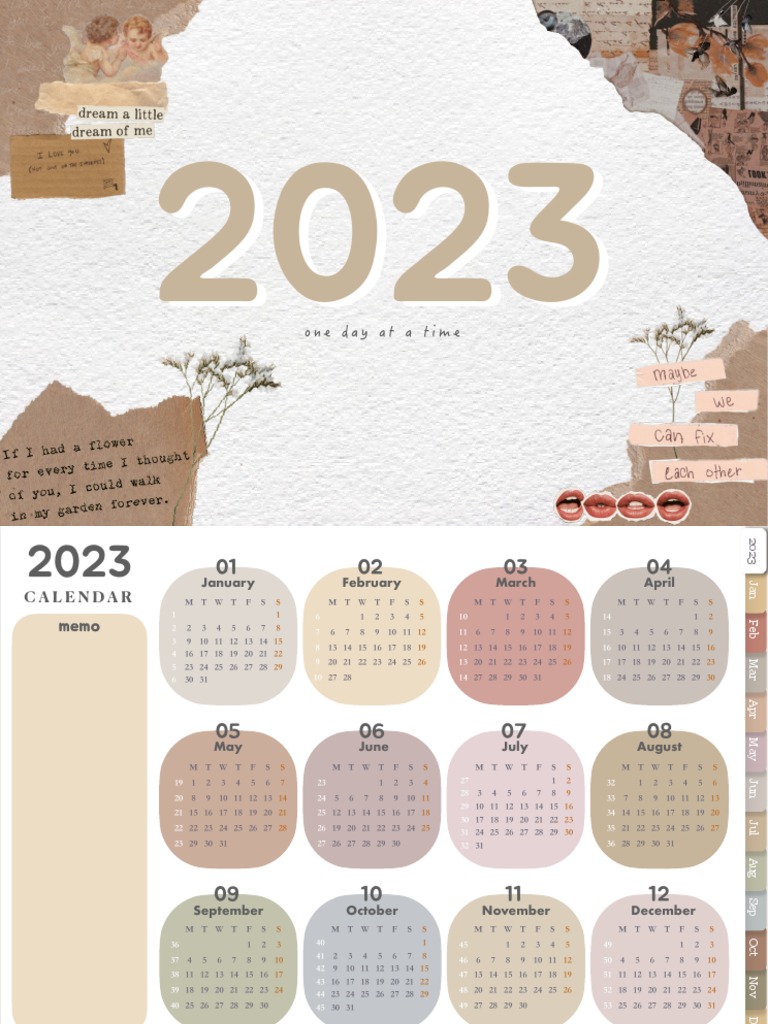 2023 Digital Monthly Planner | PDF