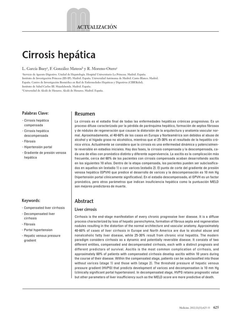 Cirrosis Hepatica | PDF | Cirrosis | Hepatitis