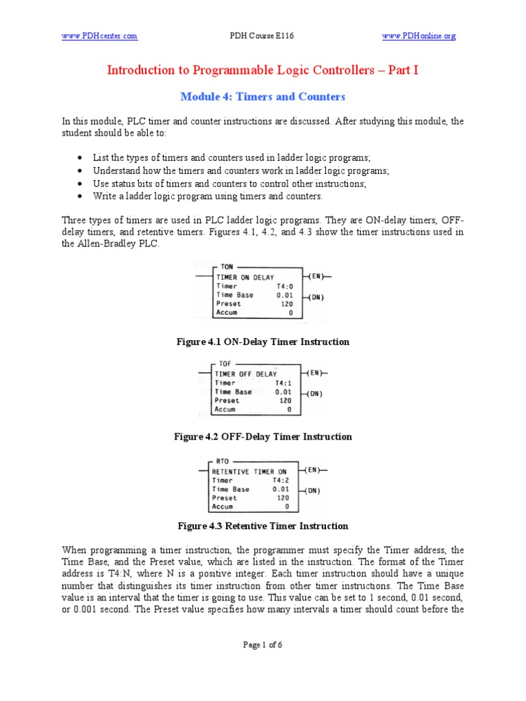 PLC Module4 | PDF