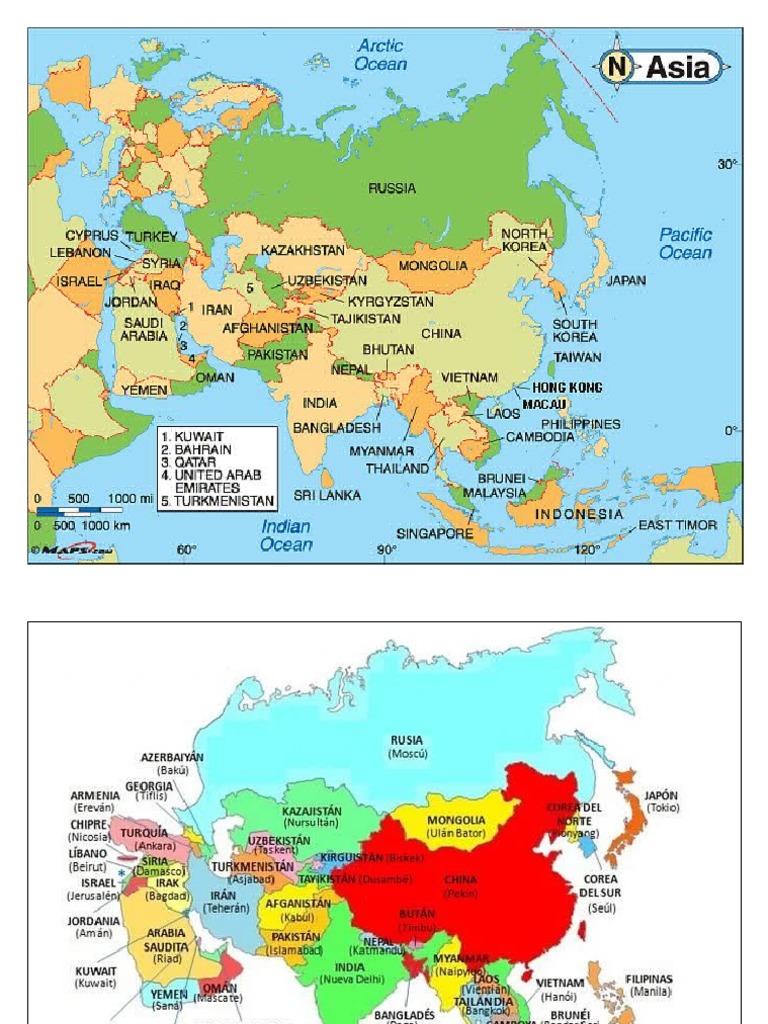 Mapa De Idiomas De Asia