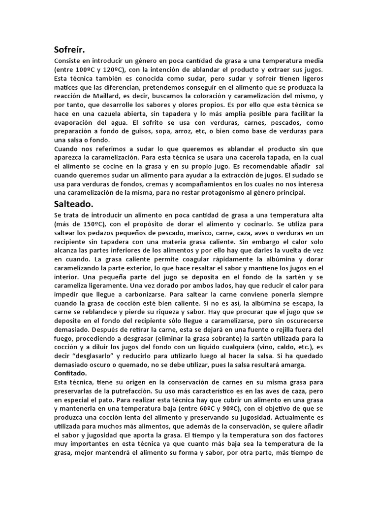 Sofreír | PDF | Cocinando | Carne