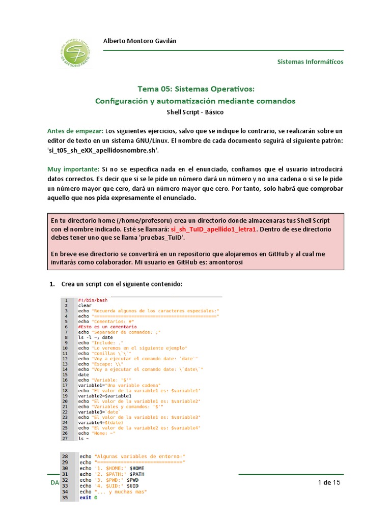 02 SI Tema 05 SS Basico Amg Ejercicios | PDF | Archivo de computadora | Exponenciación