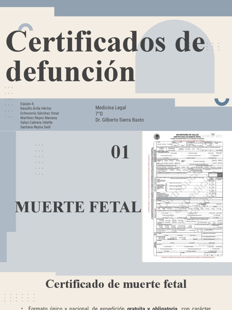 Certificados de Defunción | Descargar gratis PDF | Neumonía | Medicina CLINICA