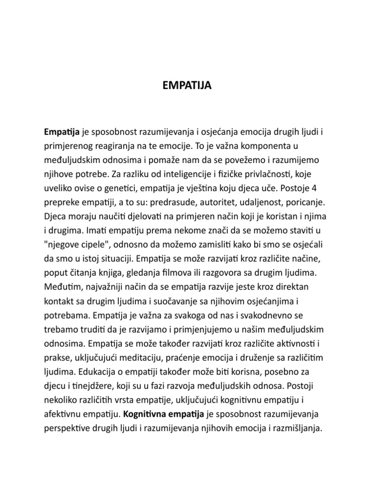 Empatija | PDF