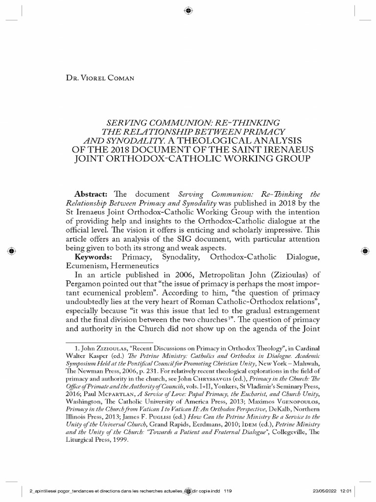 Domnul Viorel Coman | PDF | Ecumenism | Eastern Orthodox Church