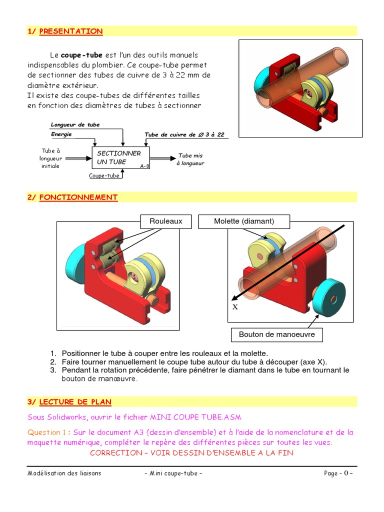 01 2 Mini Coupe Tube Correction | PDF | Mécanique newtonienne | Cinématique