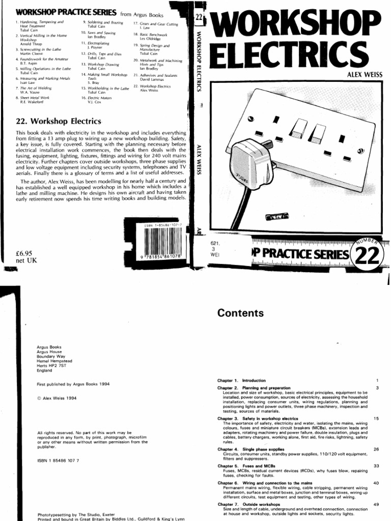 Alex Weiss Workshop Electrics Workshop Practice V 22 1994, Nexus | PDF